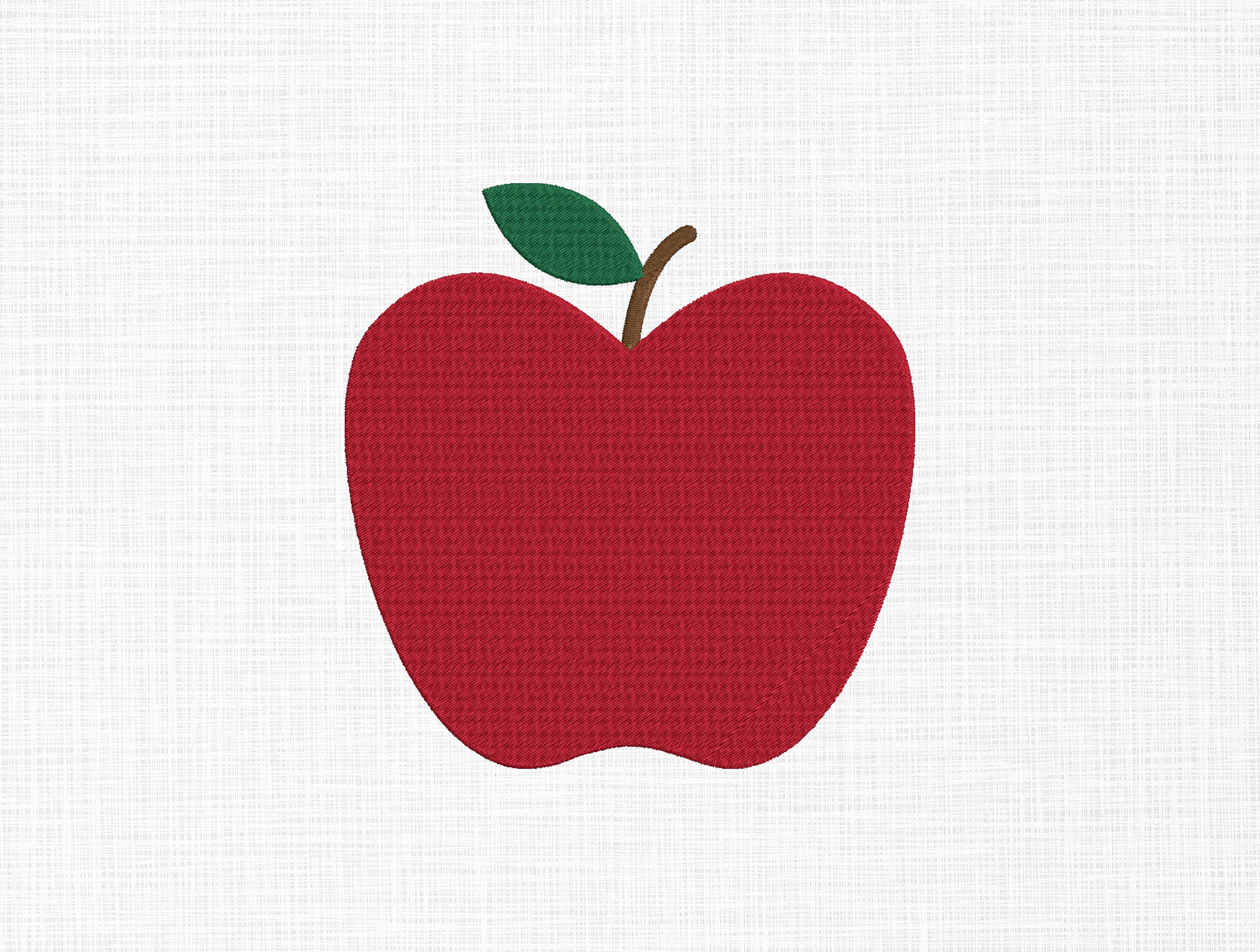 Apple Embroidery Design Apple Embroidery Files Fruits Embroidery ...