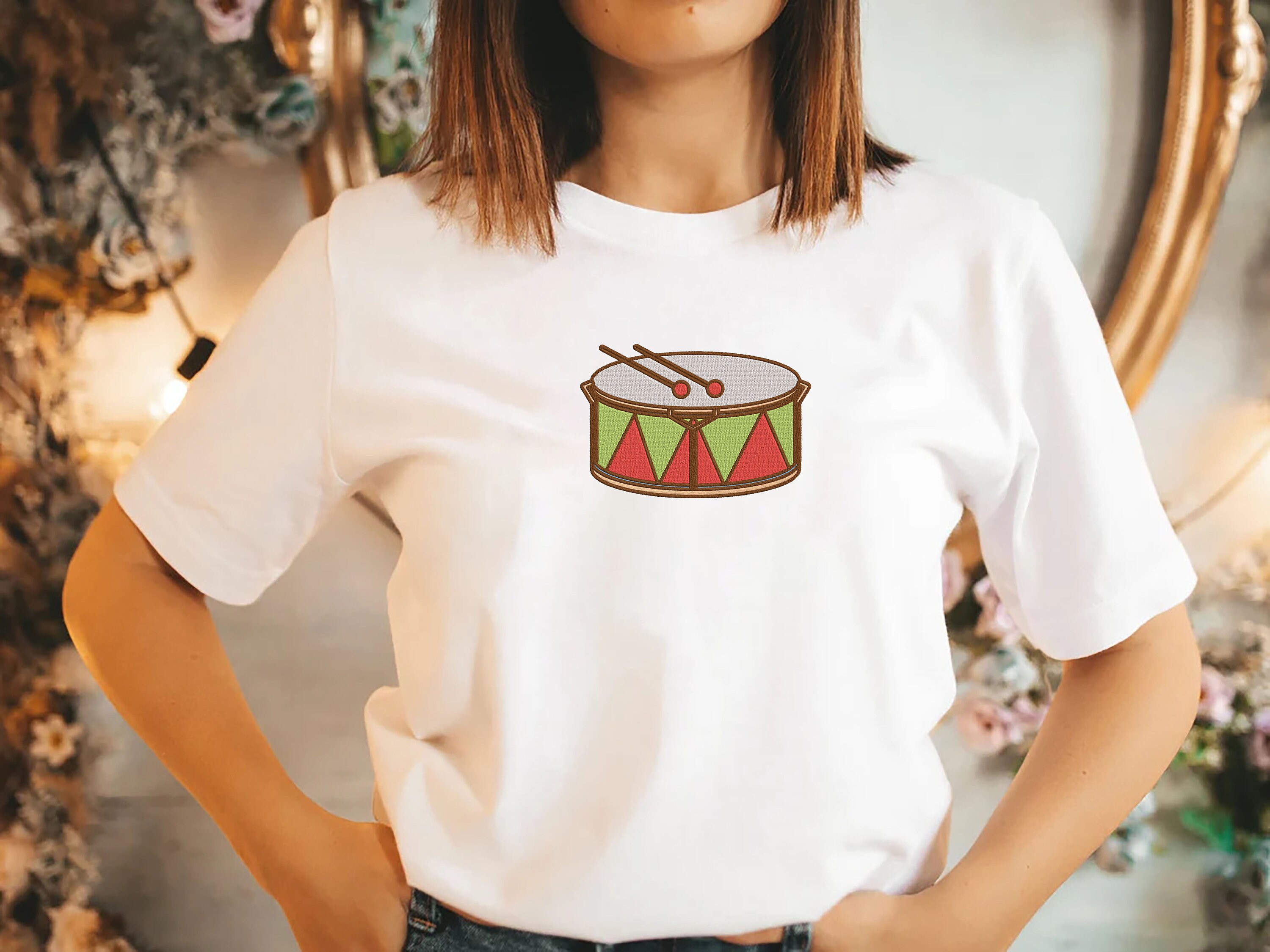Drum Embroidery Design Musical Drum Embroidery Design Musical ...