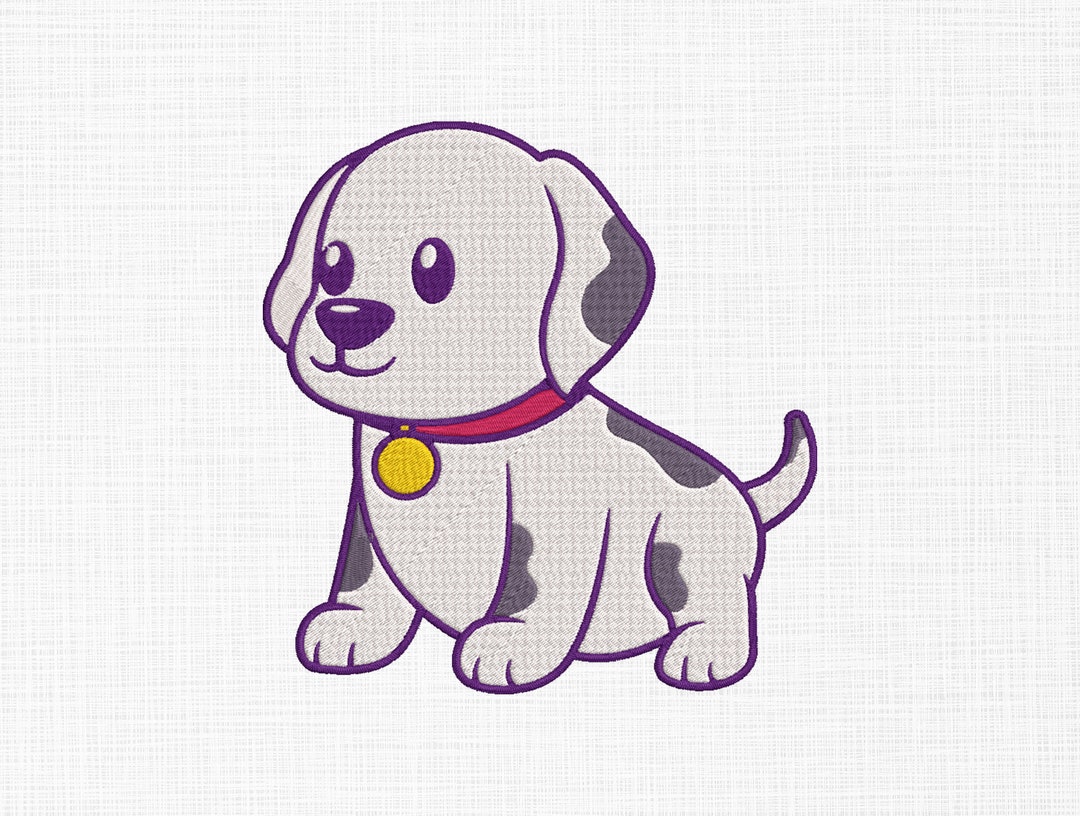 Cute Dog Embroidery Design Cute Puppy Embroidery Design Animals ...