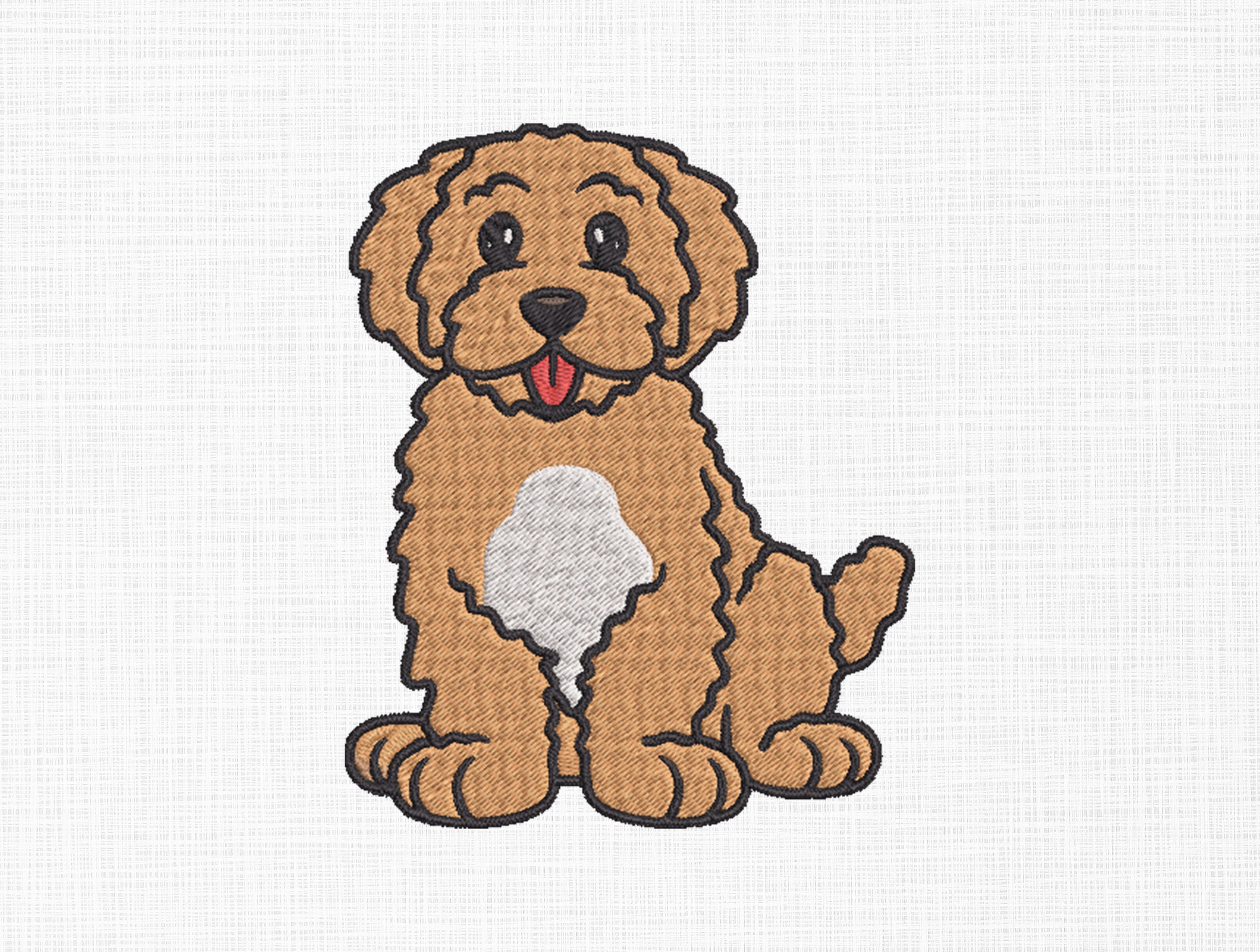 Cute Dog Embroidery Design Cute Labrador Dog Embroidery Design Animals ...