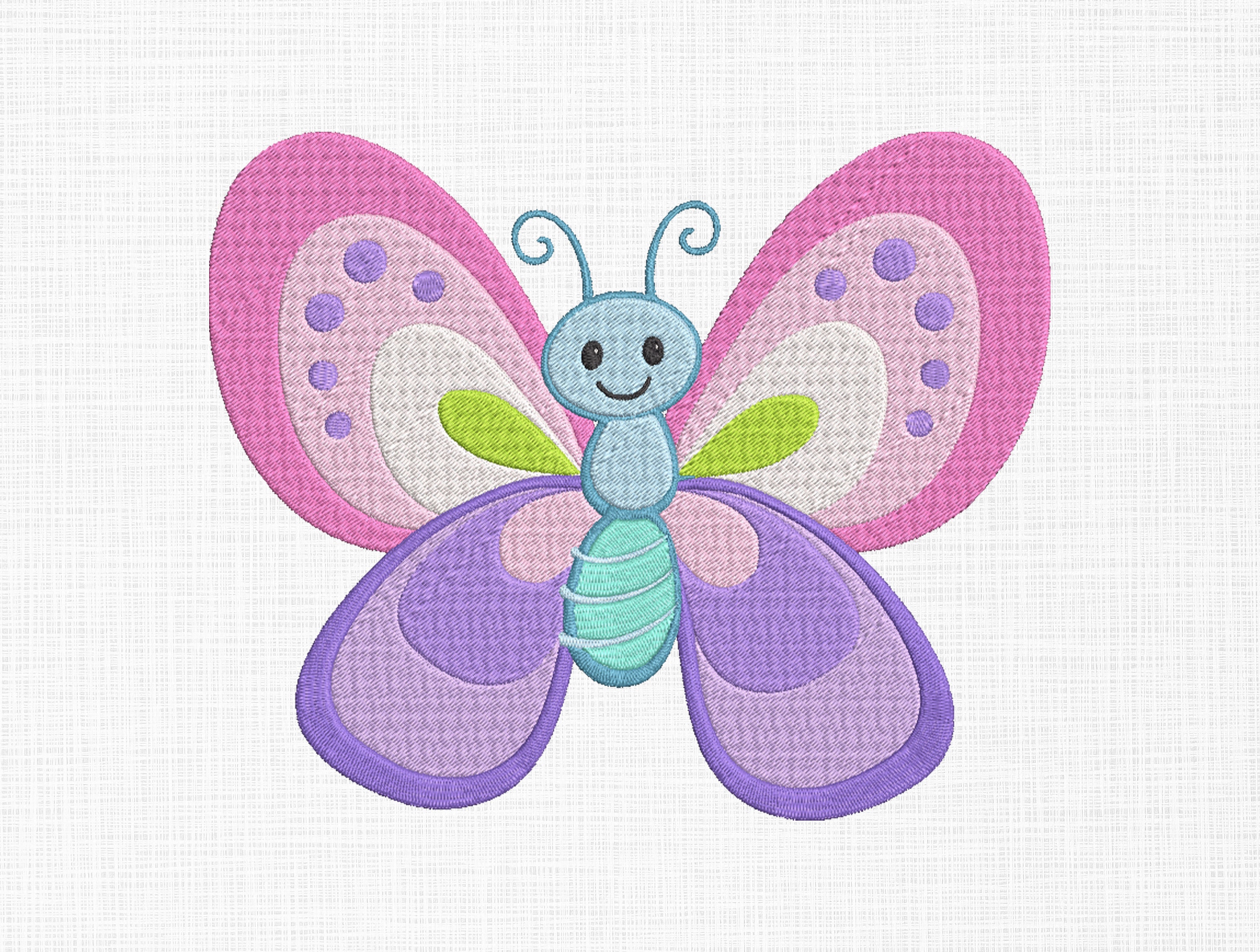 Cute Baby Butterfly Embroidery Design Baby Butterfly Embroidery Design ...