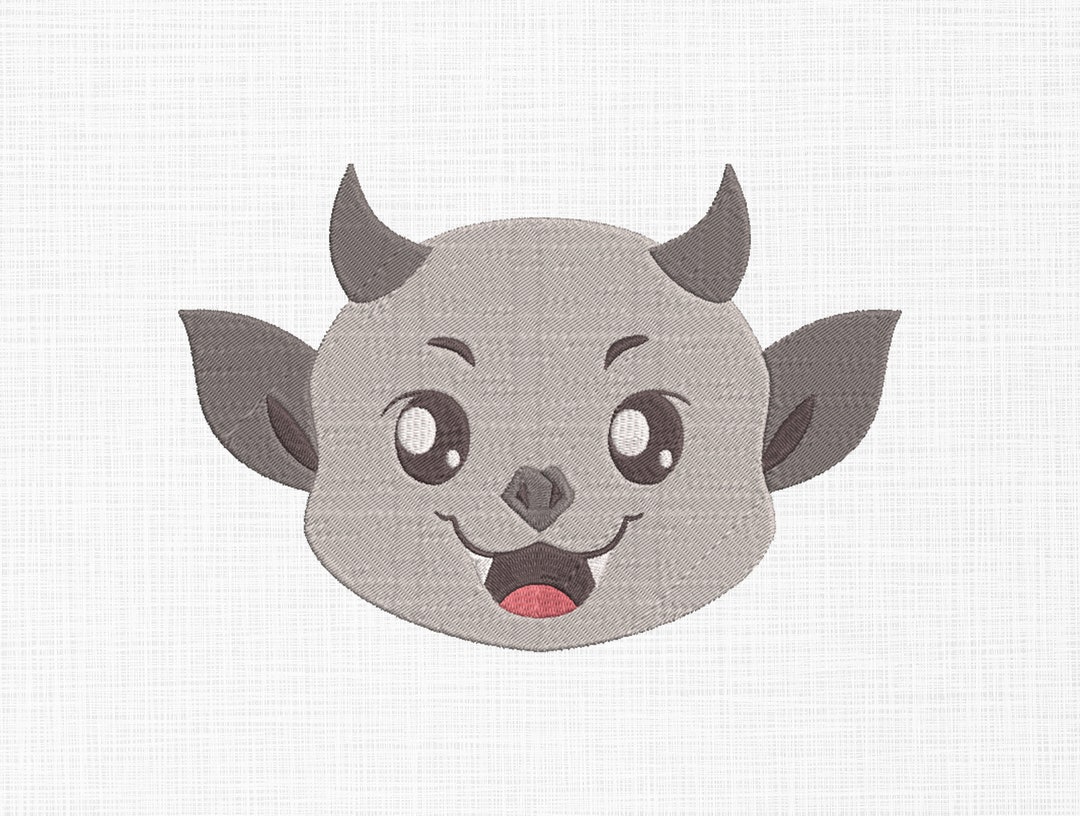 Cute Monster Face Embroidery Design Baby Monster Embroidery Design ...