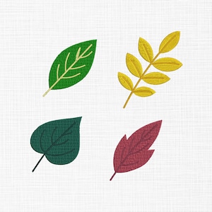 Autumn Leaf Bundle Embroidery Design Leaf Embroidery Designs Leaves ...
