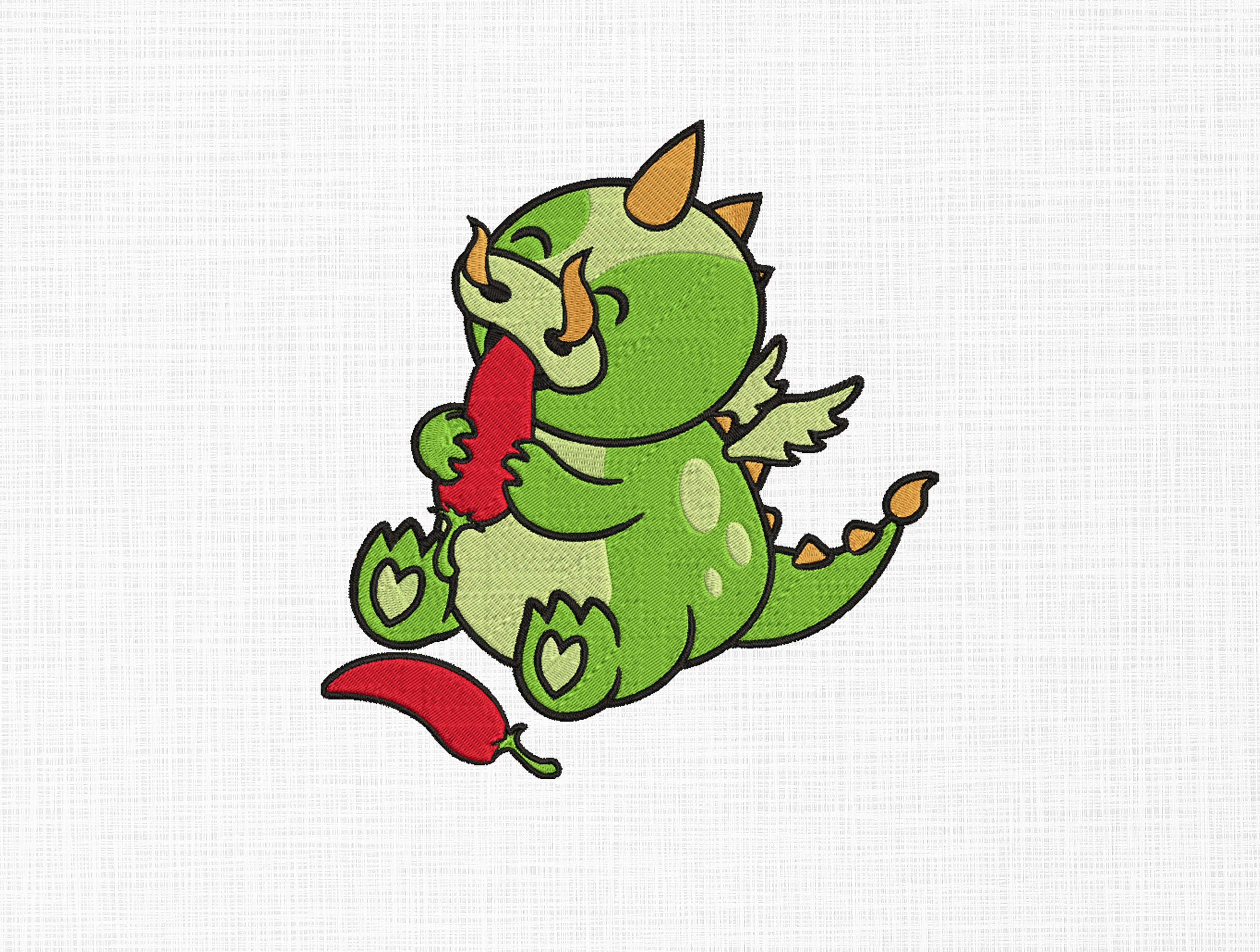 Baby Dragon Embroidery Design Cute Dragon Embroidery Design - Etsy
