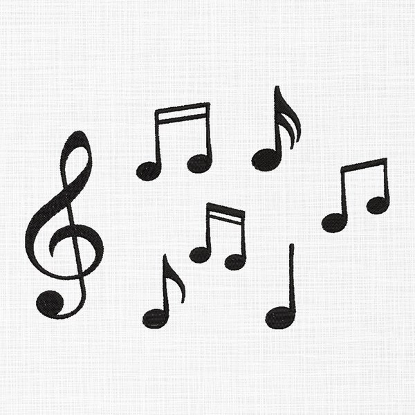 Music Embroidery - Etsy
