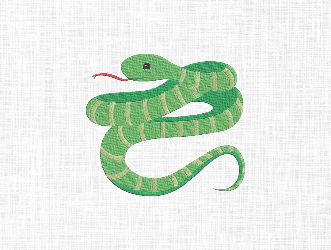 Snake Embroidery Design Snake Embroidery Files Animals Embroidery ...