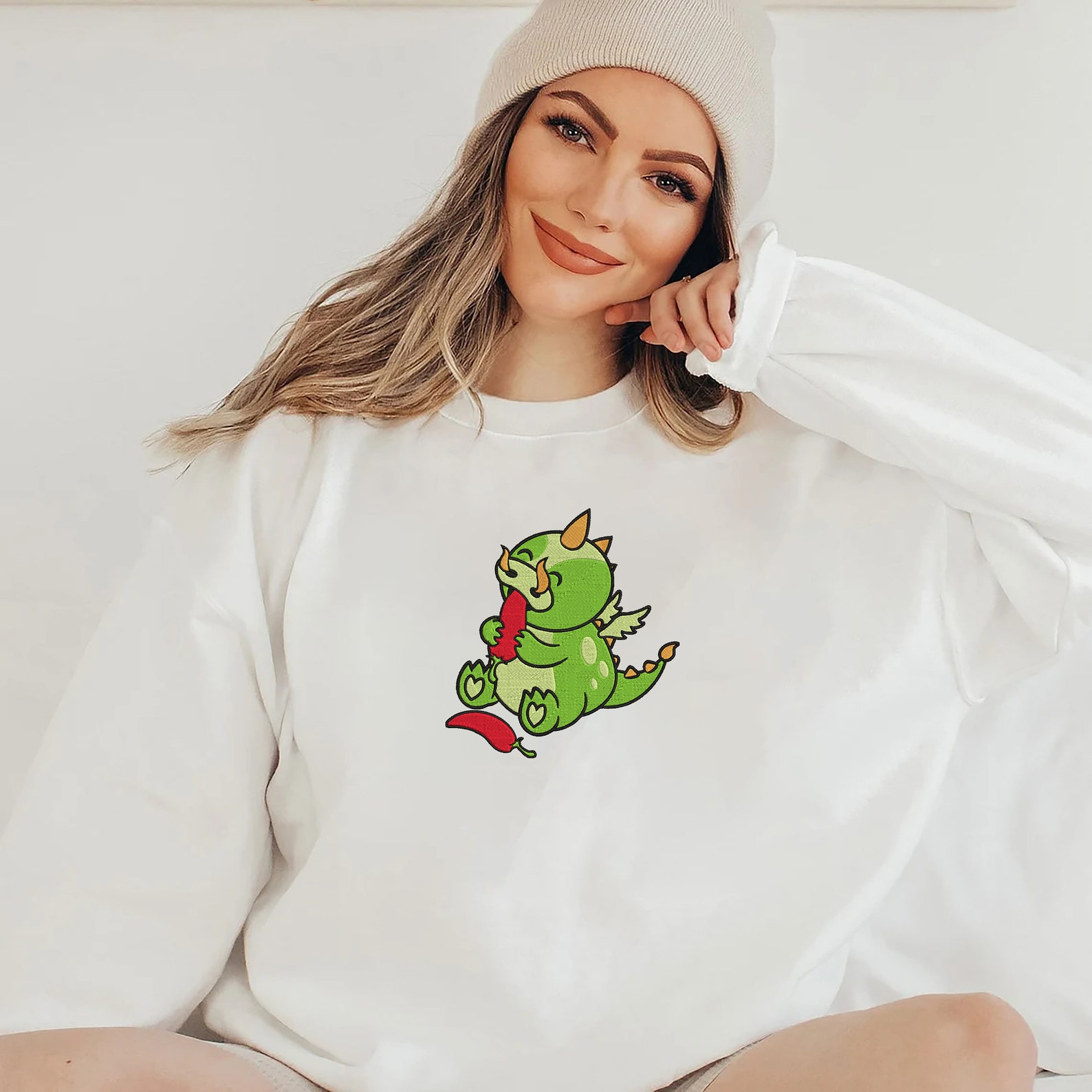 Baby Dragon Embroidery Design Cute Dragon Embroidery Design - Etsy