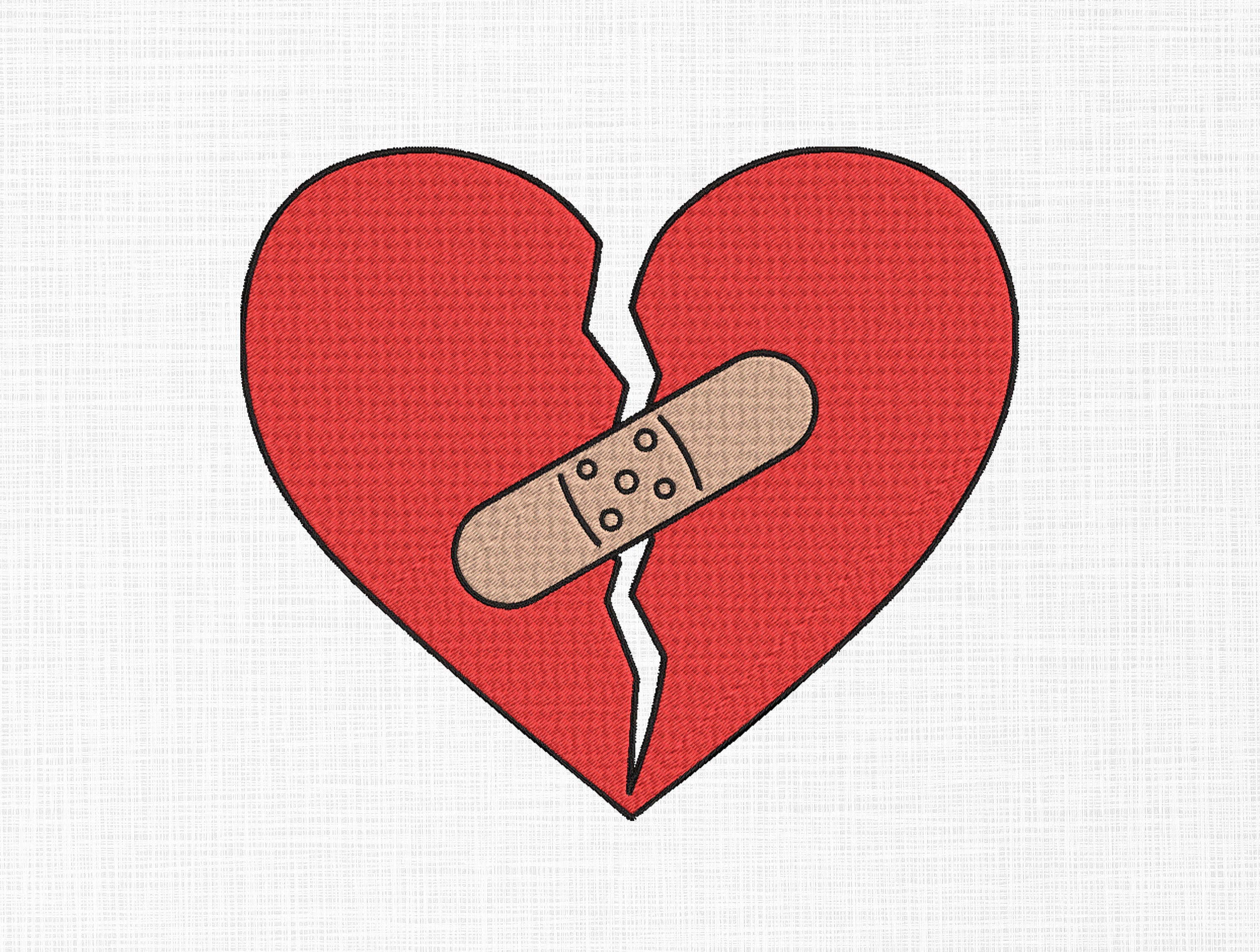 Bandaged Heart In Hands