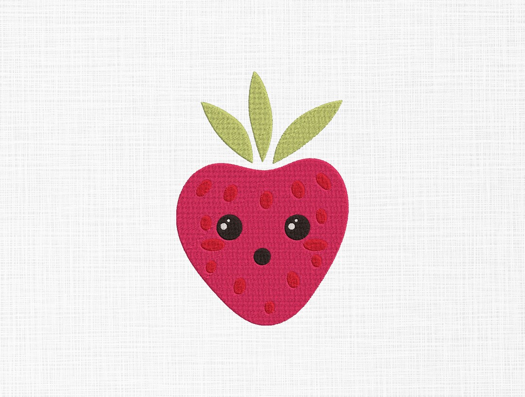 Cute Strawberry Embroidery Design Baby Strawberry Embroidery Design ...