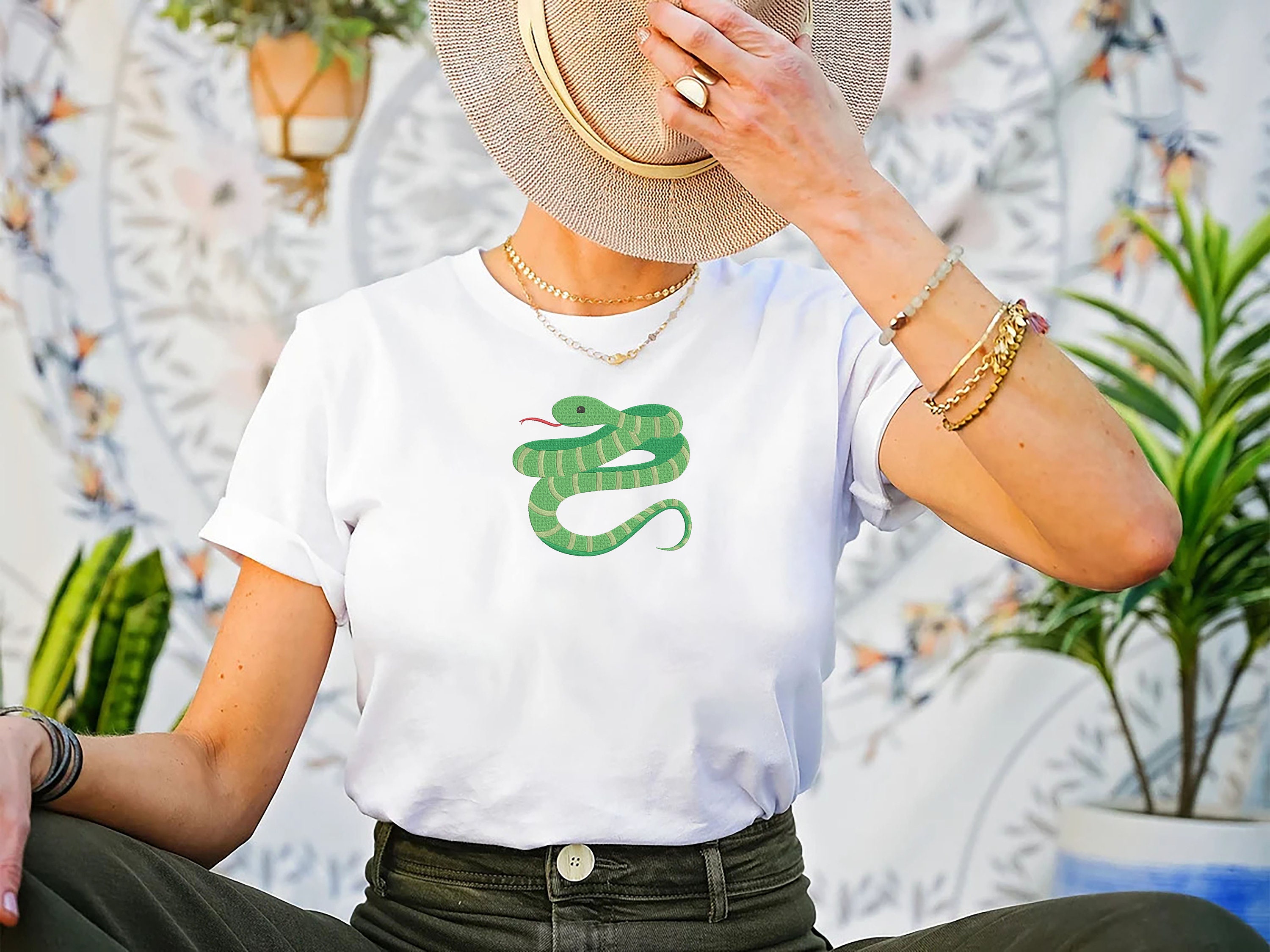 Snake Embroidery Design Snake Embroidery Files Animals - Etsy