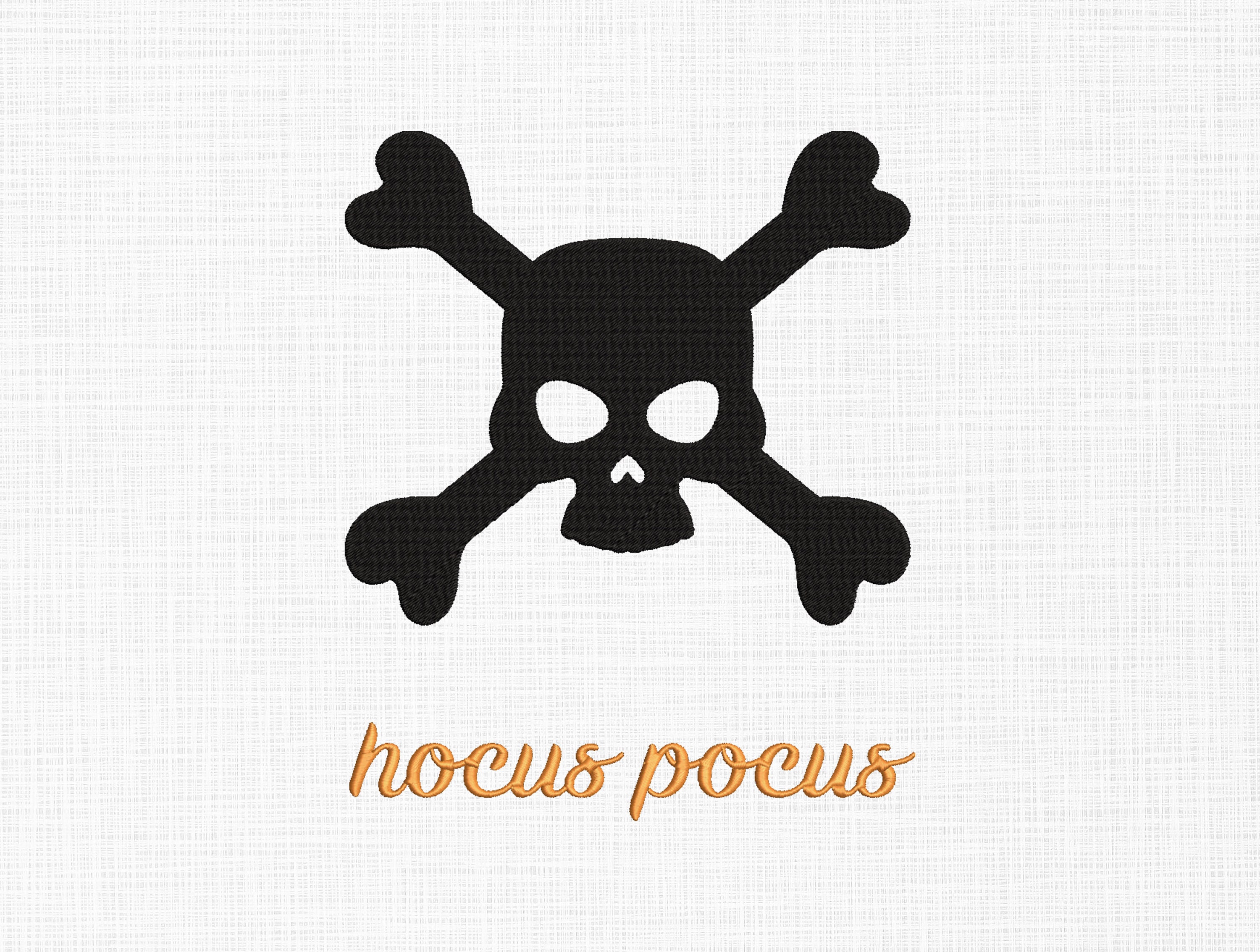 Skull Monogram Embroidery Design Skull With Cross Bones - Etsy