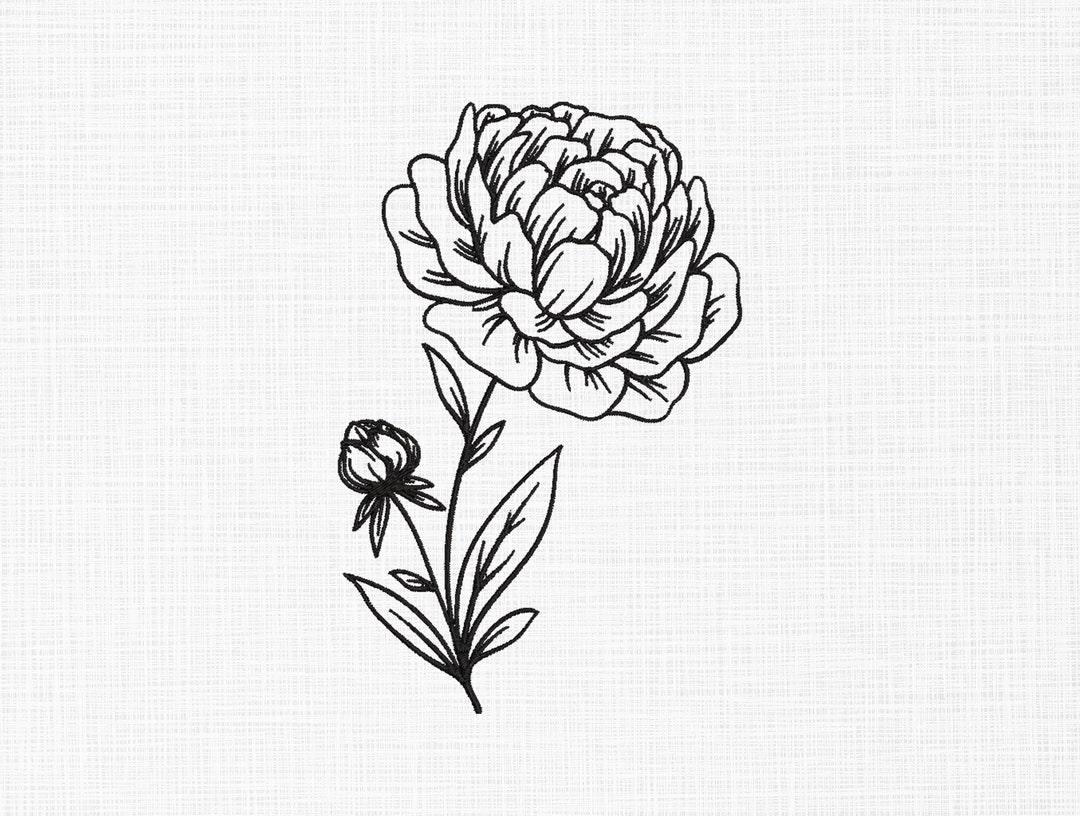 Marigold Flower Embroidery Design October Birth Flower Embroidery ...