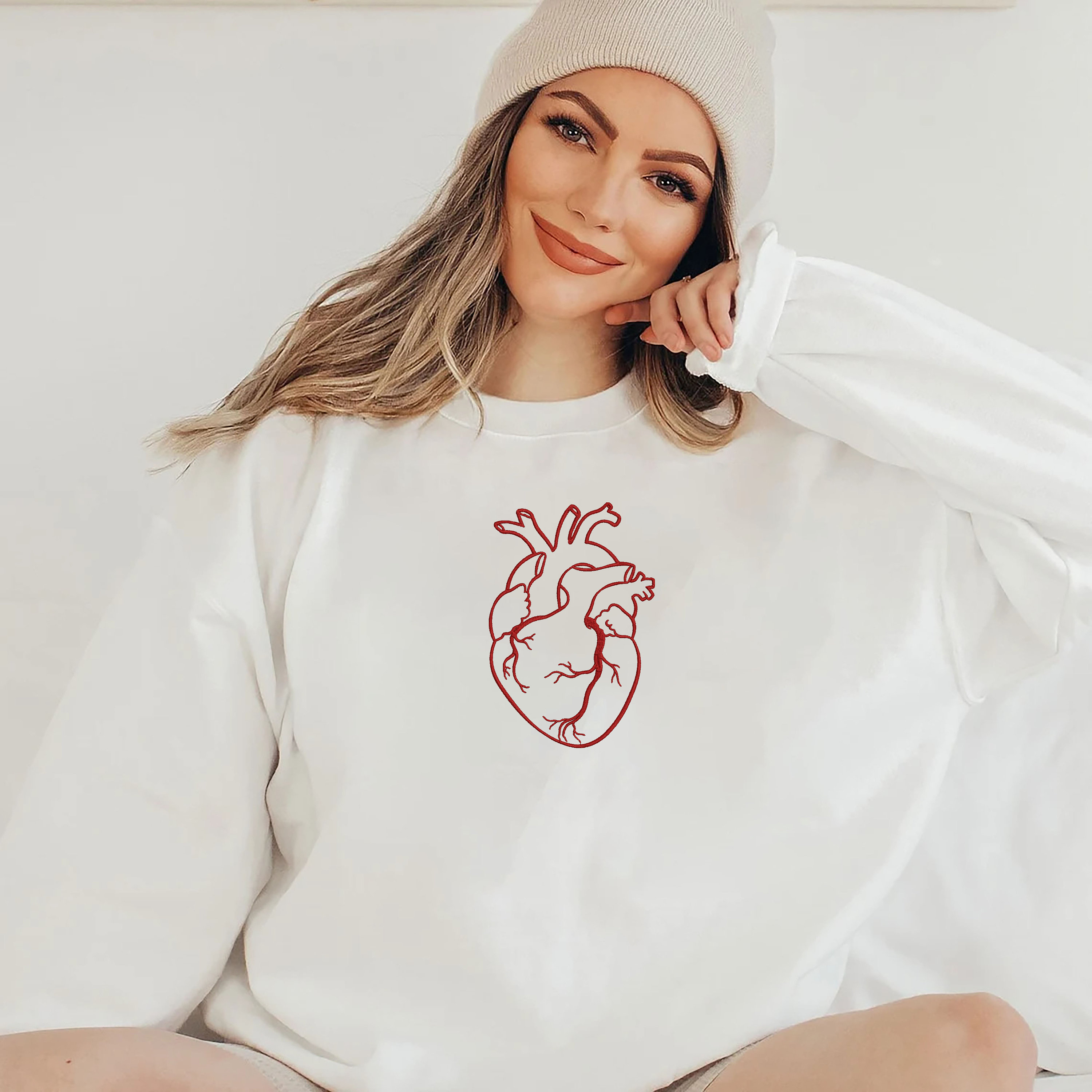 Human Heart Line Art Embroidery Design Human Heart Embroidery Design ...