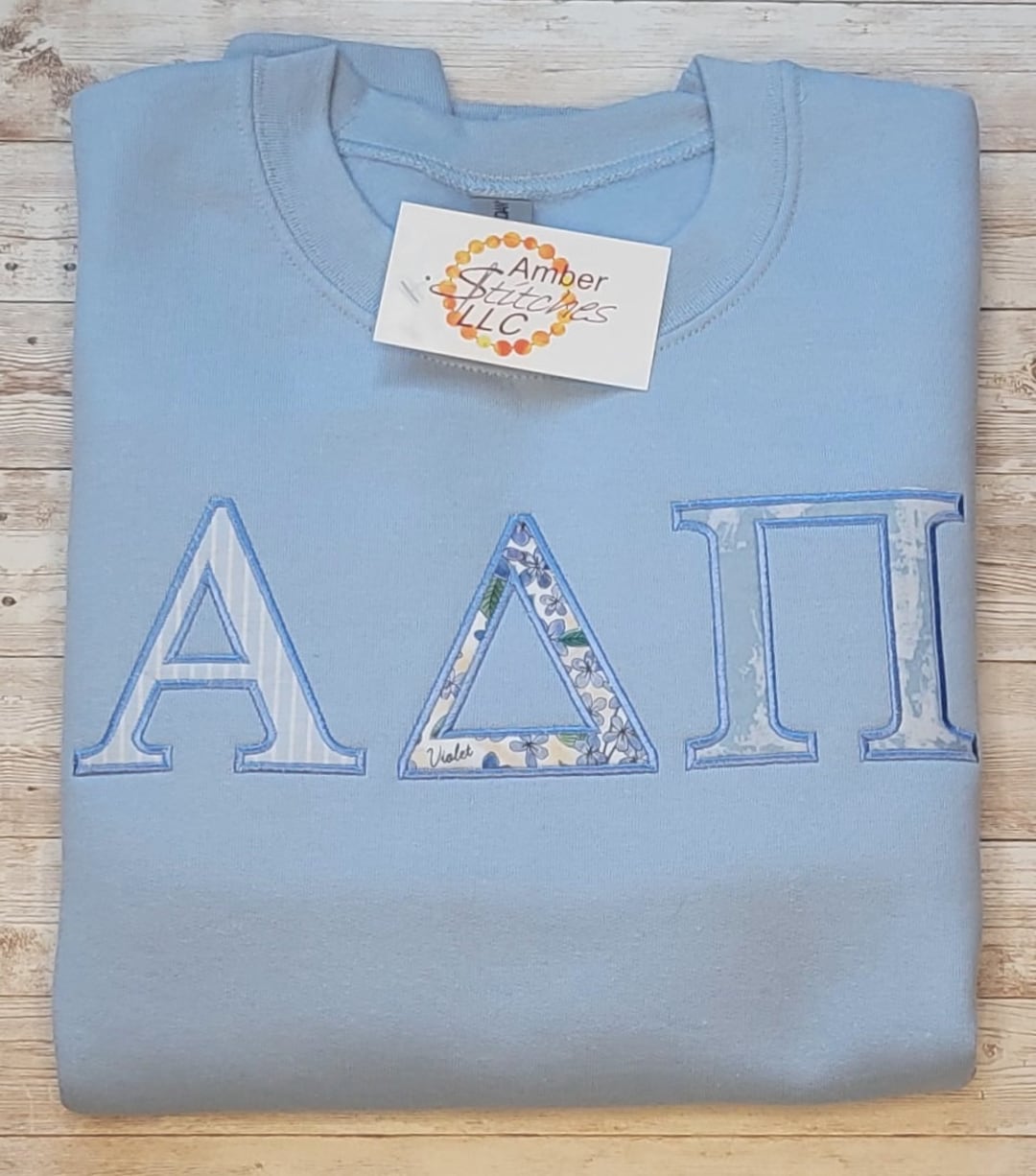 Alpha Delta Pi Embroidered Applique, Sorority Sweatshirt, Sorority Gift ...