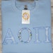 Alpha Delta Pi Sorority Crest Embroidered Sweatshirt - Etsy