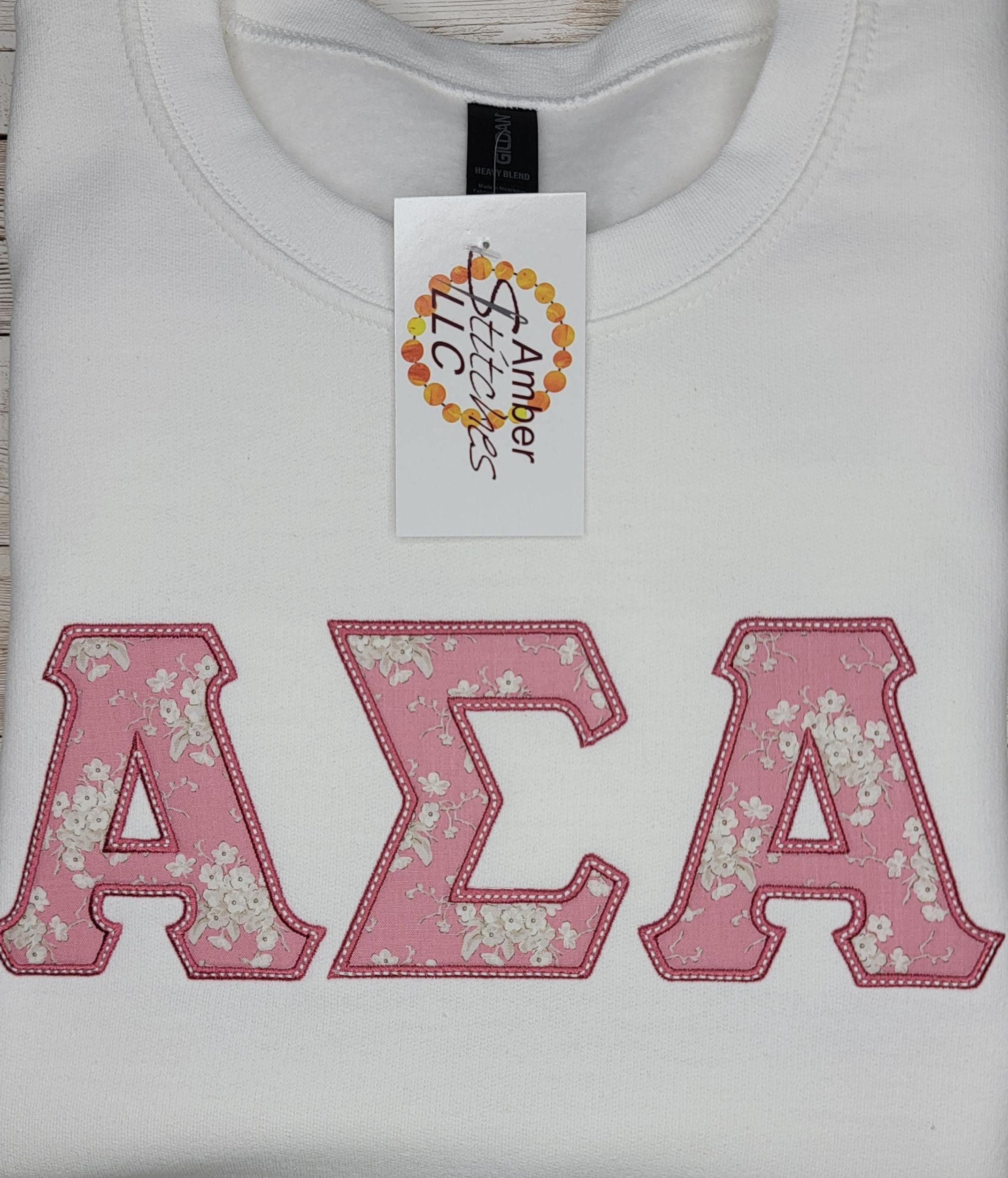 Alpha Sigma Alpha Applique Sweatshirt - Etsy