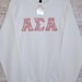 Alpha Sigma Alpha Applique Sweatshirt - Etsy