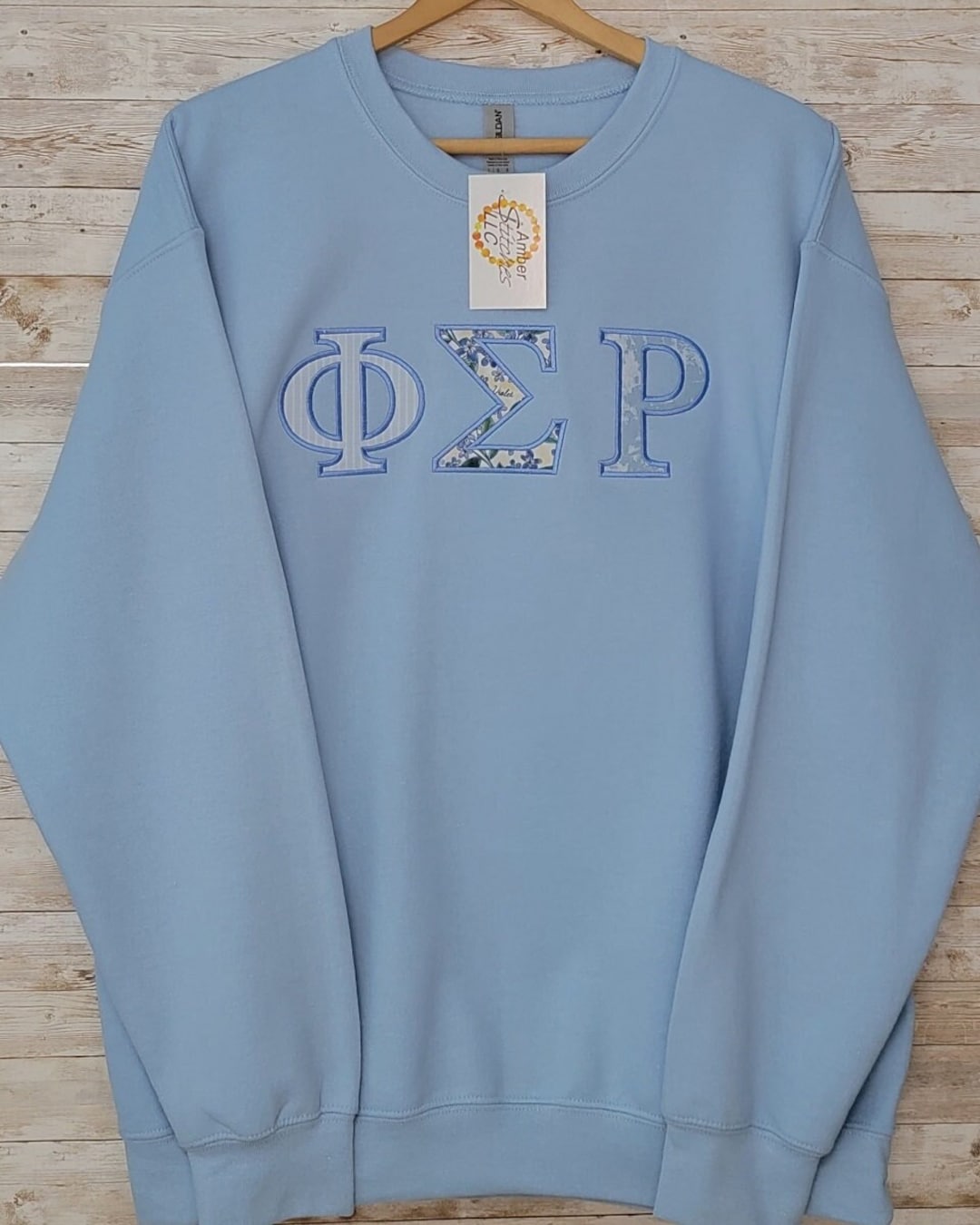 Phi Sigma Rho Embroidered Applique, Sorority Sweatshirt, Sorority Gift ...