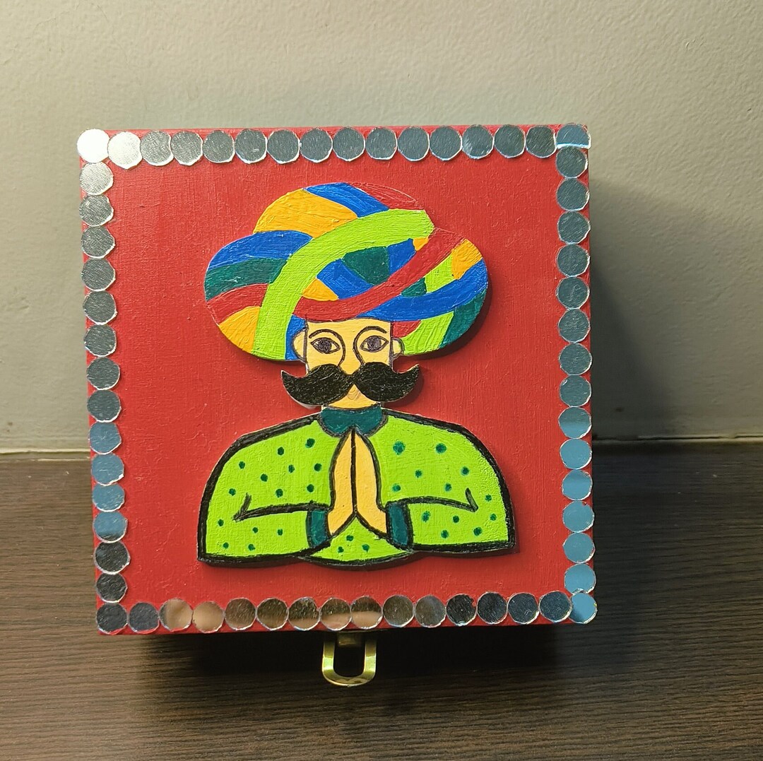 Indian Gift Box MDF Box Customizable Gift Box Hand-painted - Etsy