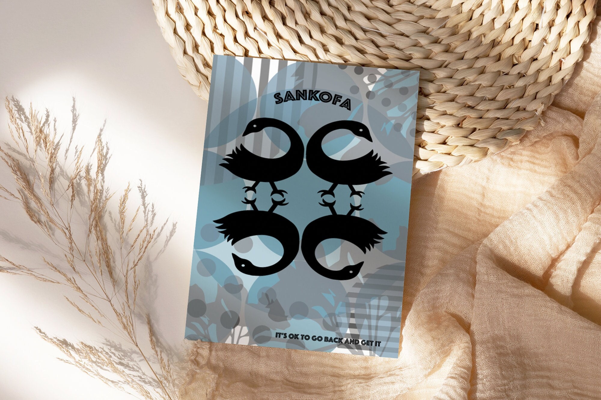 SANKOFA, ADINKRA SYMBOL Downloadable Occasional Card, It's Ok to Go ...