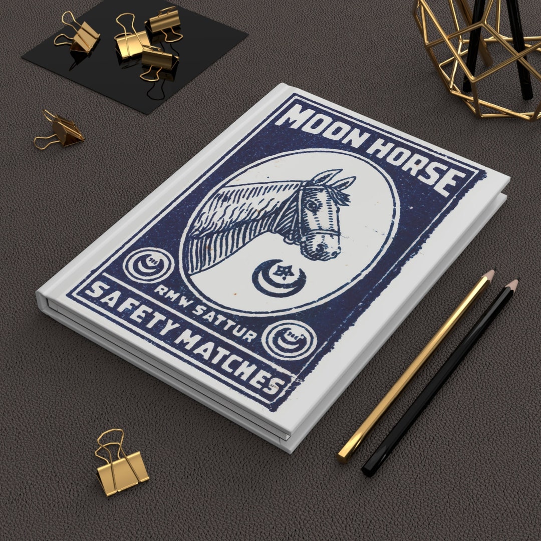 Retro Indian Matchbox Design | Hardcover Journal Matte - Etsy