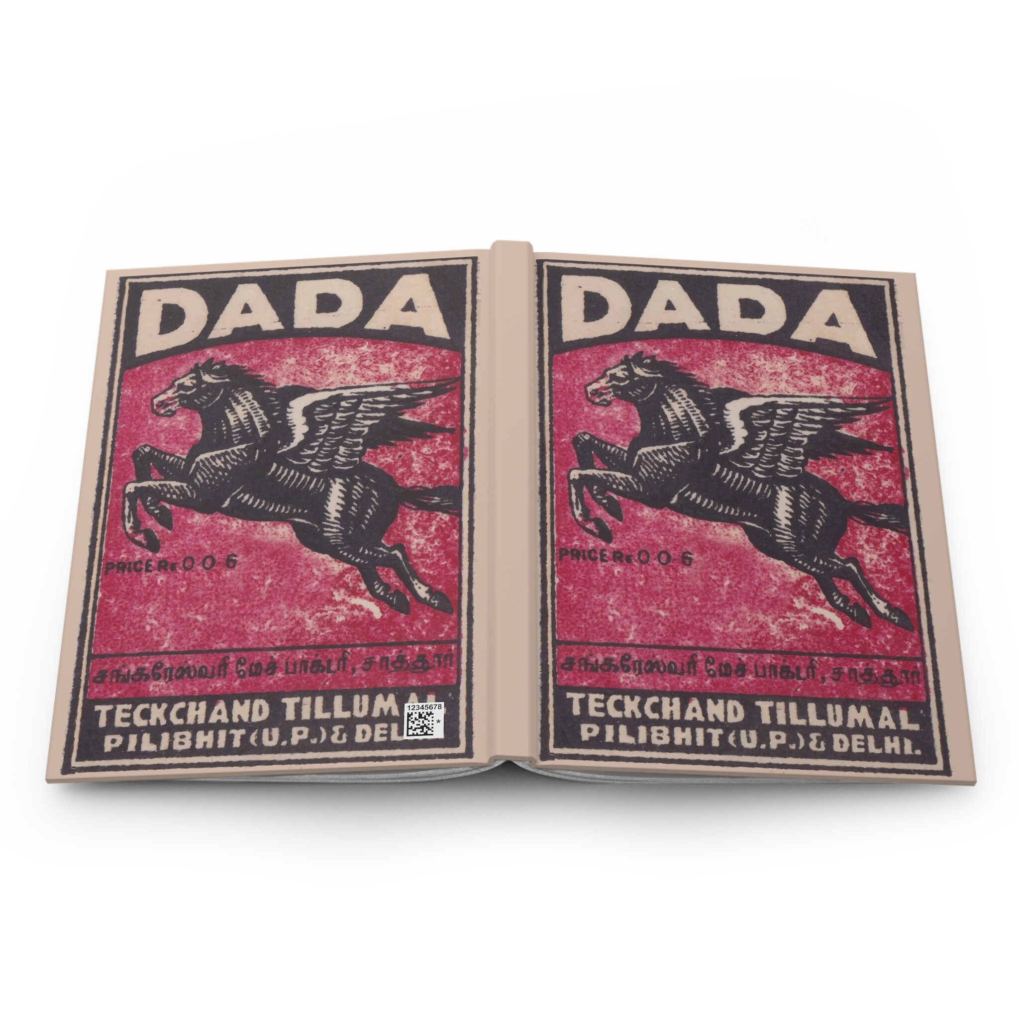 Retro Indian Matchbox Design | Dada | Hardcover Journal Matte - Etsy