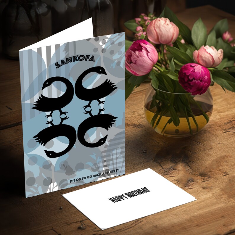 SANKOFA, ADINKRA SYMBOL Downloadable Occasional Card, It's Ok to Go ...