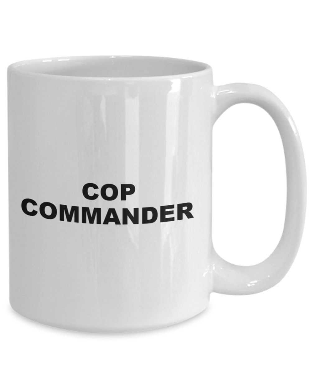 Cop Commander Police Officer Law Military Coffee Mug - Etsy