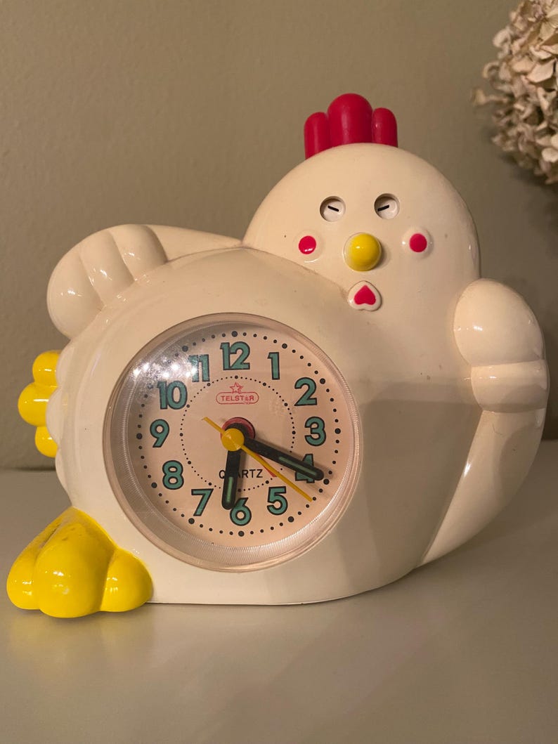Vintage Chicken Alarm Clock - Etsy