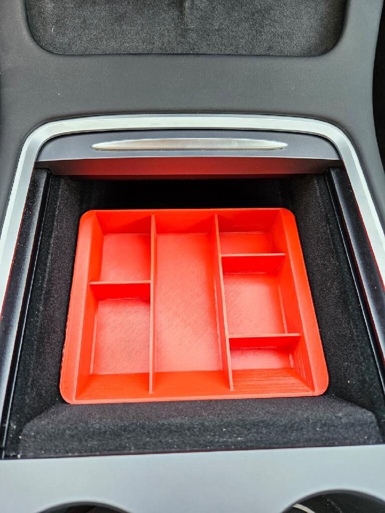 Tesla Center Console Tray / Bin / Shelf / Organizer. Model 3 or Model Y ...
