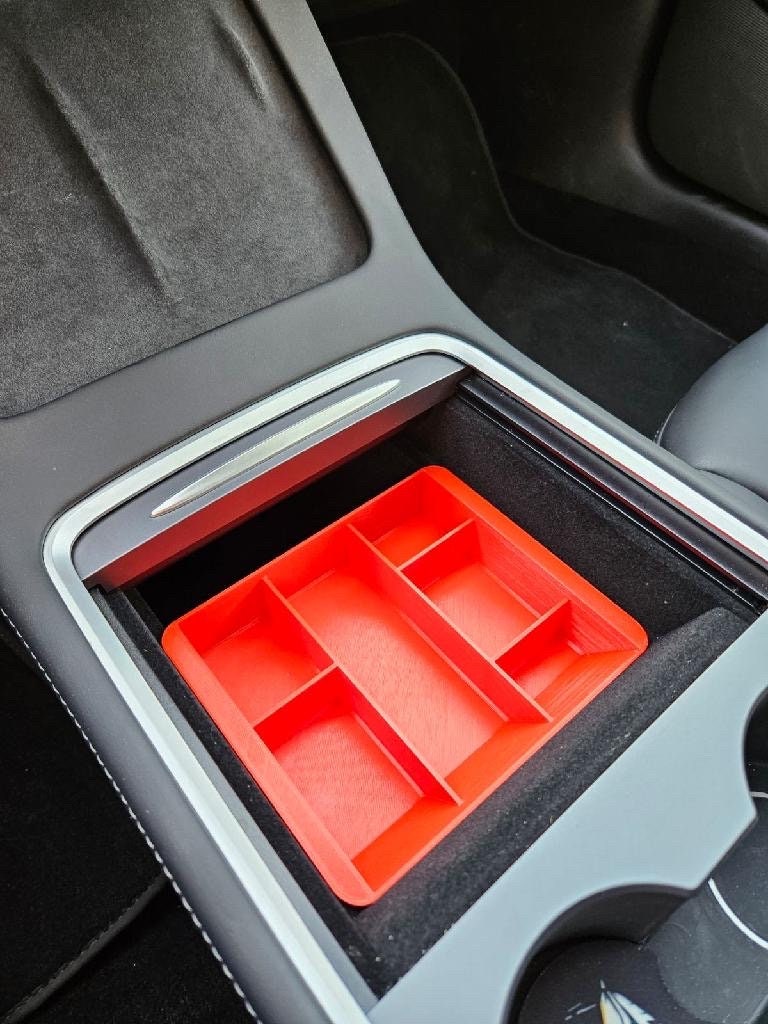 Tesla Center Console Tray / Bin / Shelf / Organizer. Model 3 or Model Y ...