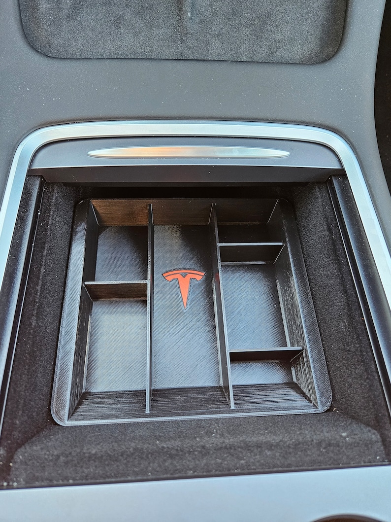 Tesla Center Console Tray / Bin / Shelf / Organizer. Model 3 or Model Y ...