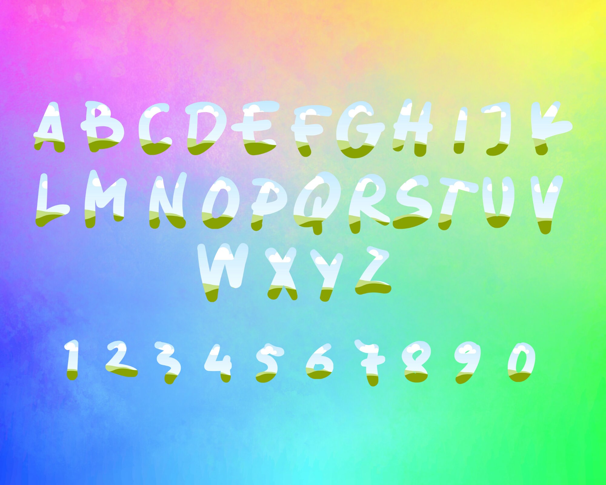 Canva Alphabet Font Frame Template imagine Peace Graffiti - Etsy