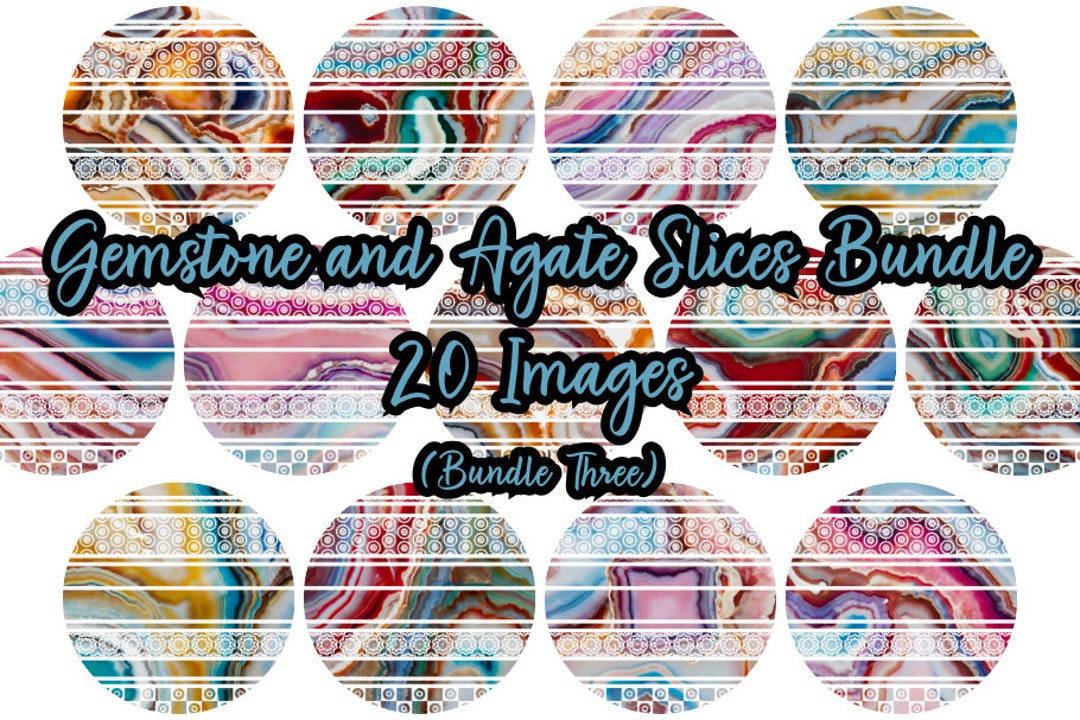 Gemstone and Agate Slices Bundle 3 - Etsy
