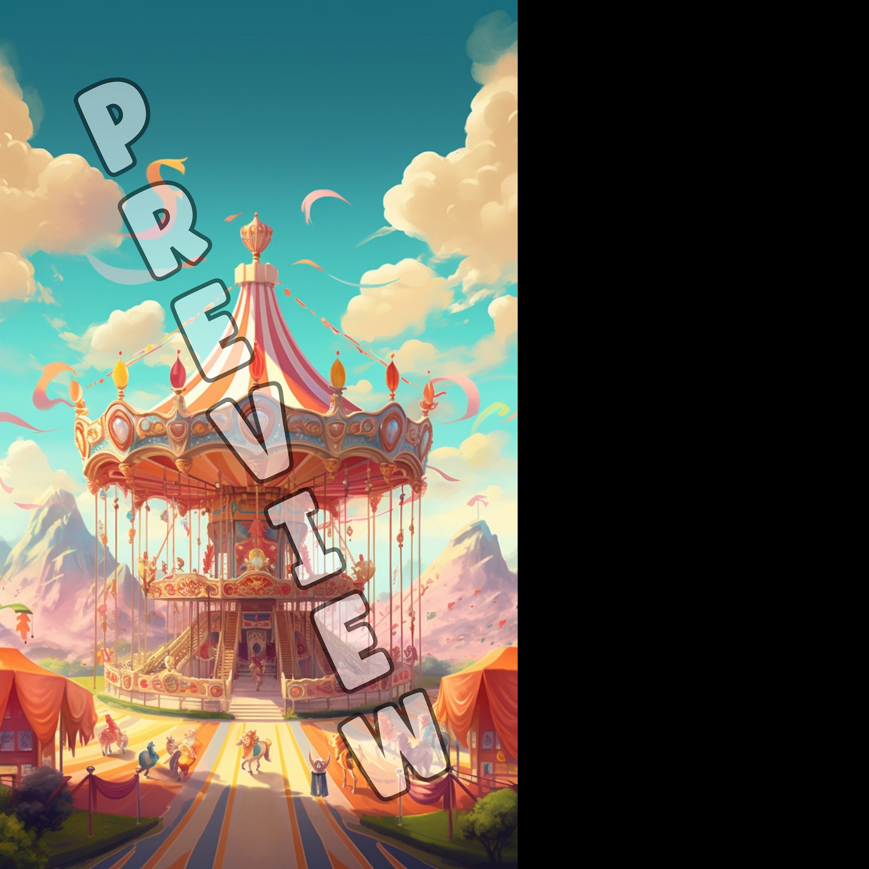 Vintage Fairground Phone Wallpapers and Lock - Etsy