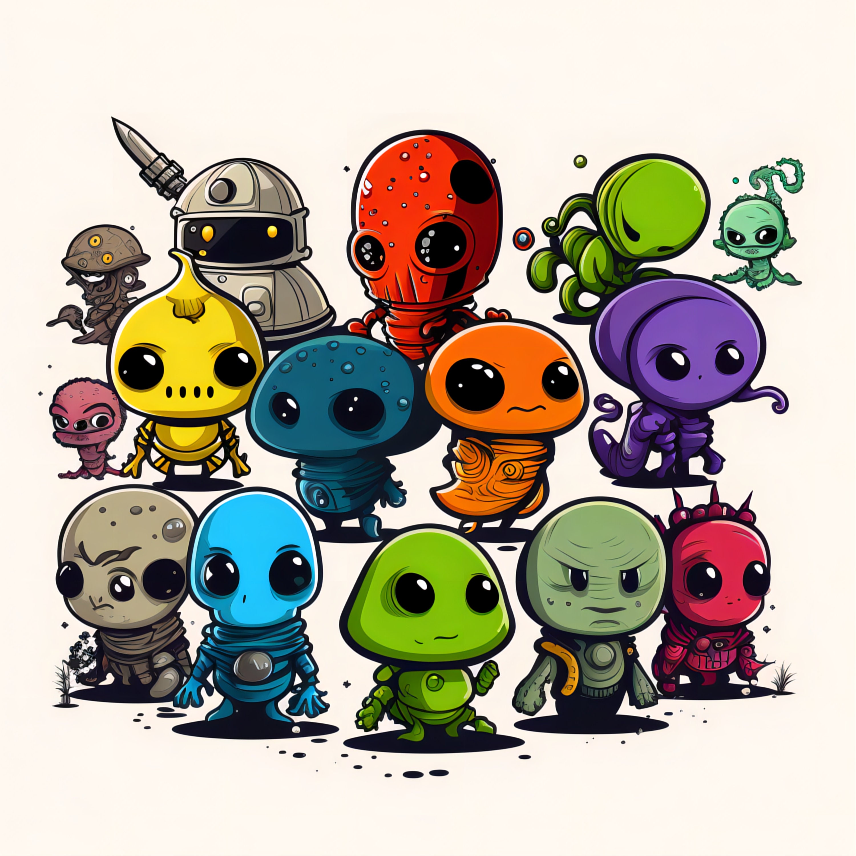 Cosmic Creatures Clipart Collection - Etsy