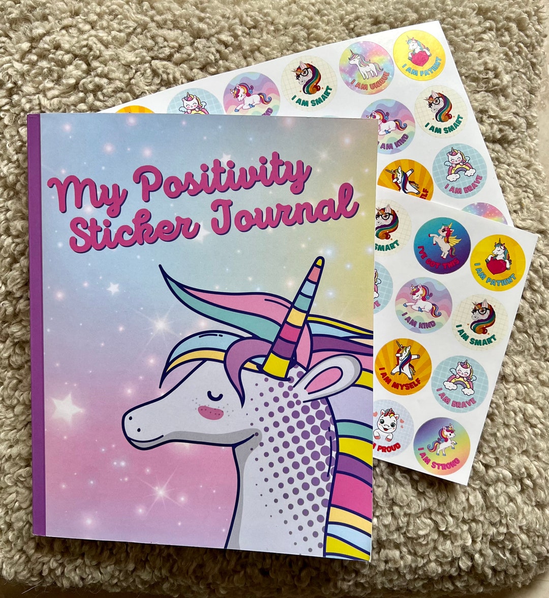 My Positivity Sticker Journal, Daily Positive Affirmation Reward ...