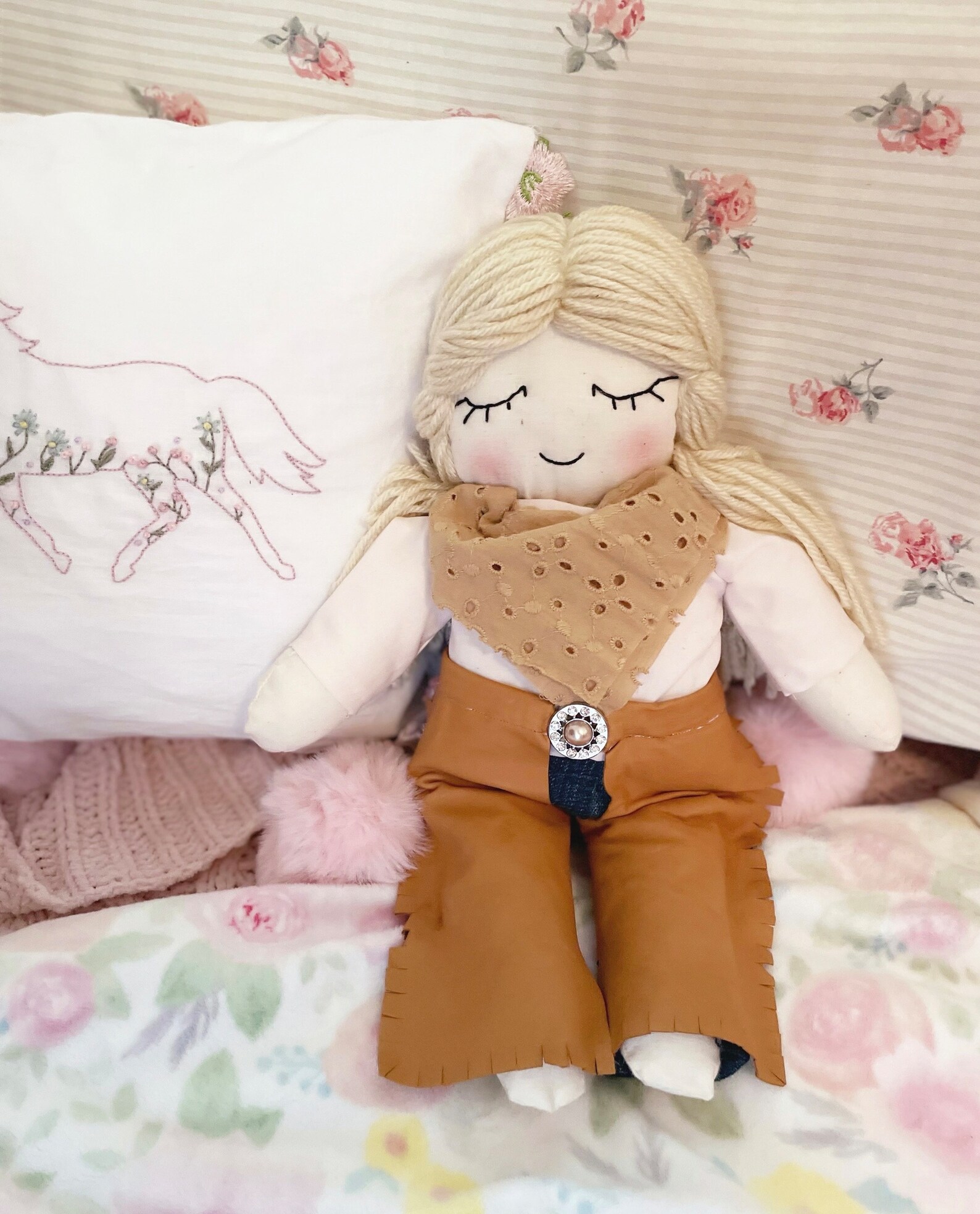 Cowgirl Doll, Western Doll, Rodeo Doll, Heirloom Cowgirl Doll, Cowgirl ...