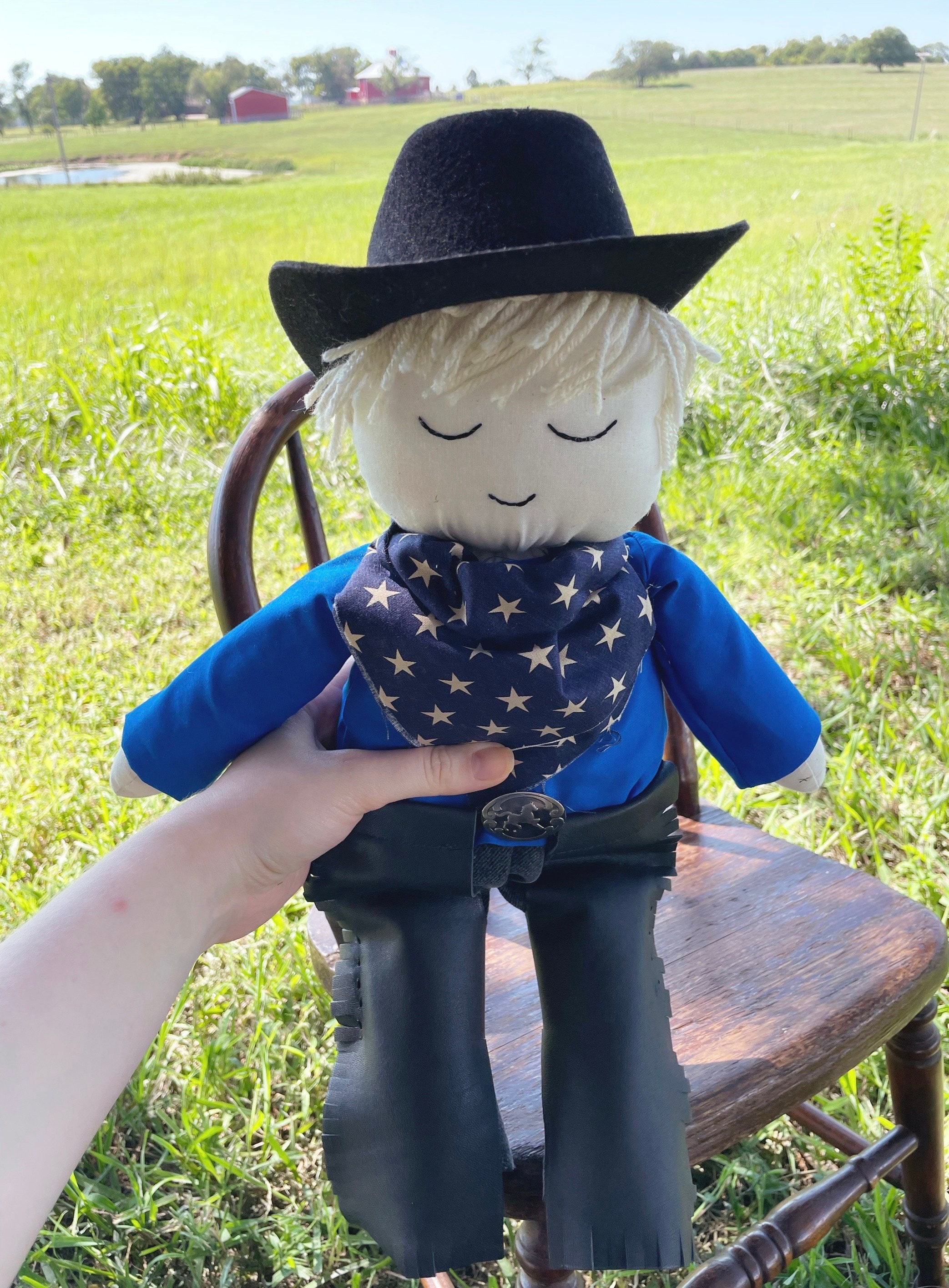 Handmade Cowboy Doll, Heirloom Doll, Rodeo Doll, Western Doll, First ...