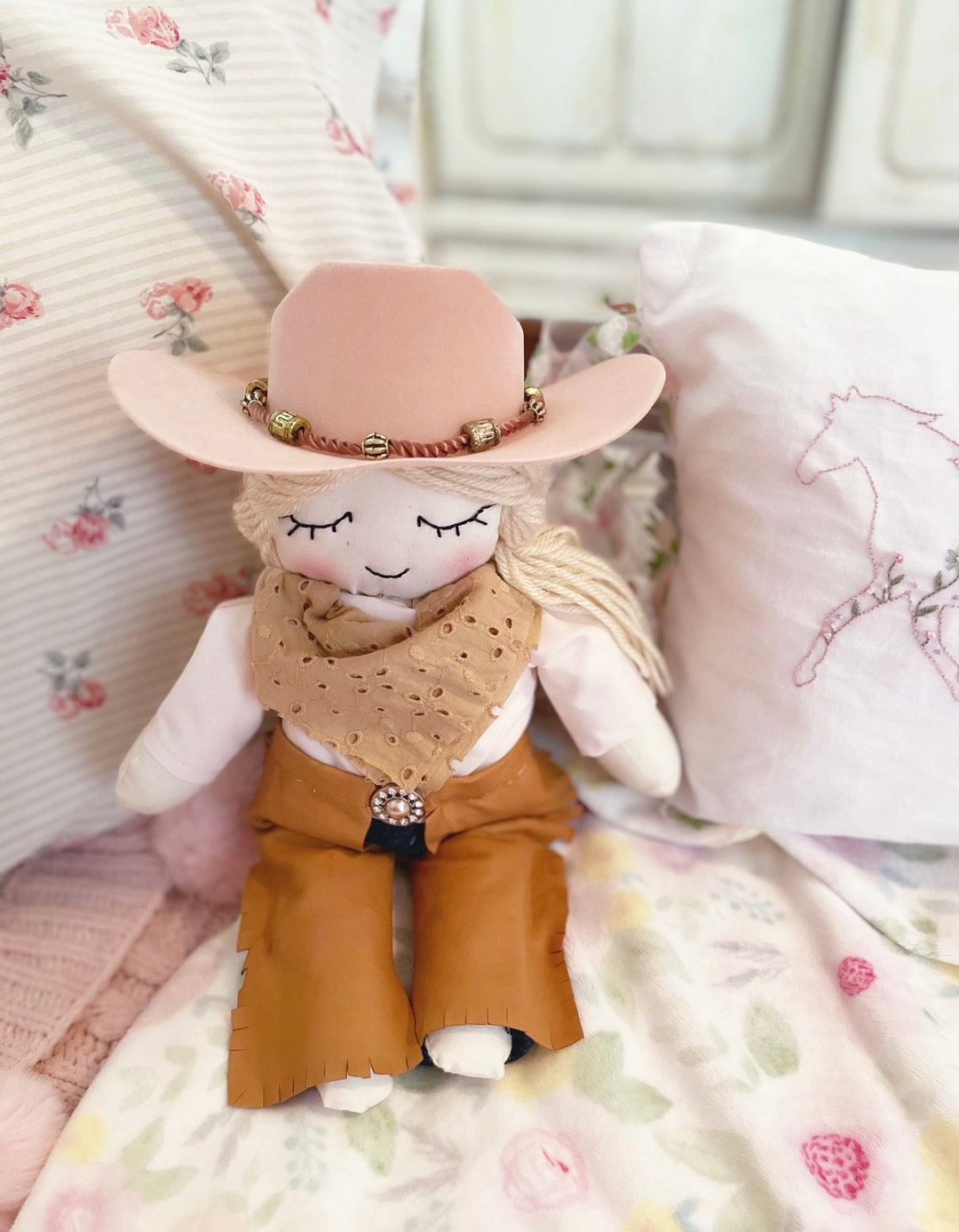 Cowgirl Doll, Western Doll, Rodeo Doll, Heirloom Cowgirl Doll, Cowgirl ...