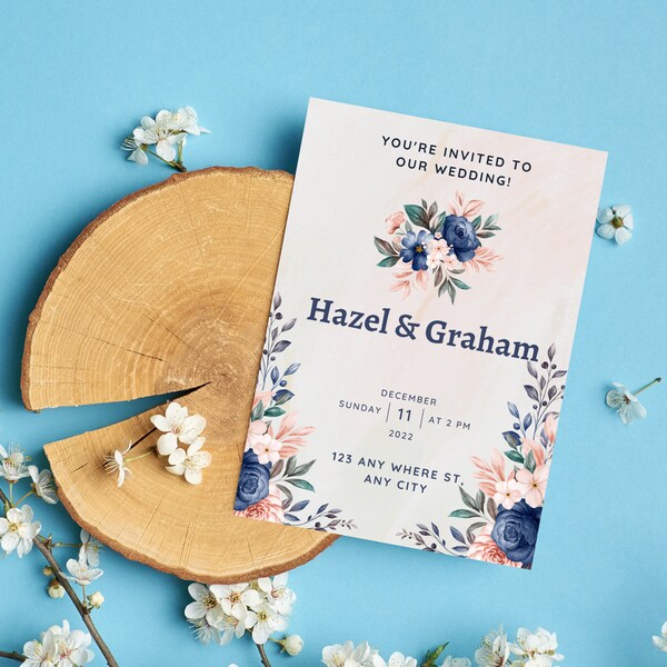 Digital Product Wedding Invitation - Etsy