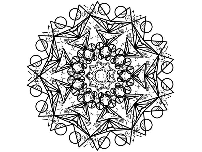 40 Original Mandalas to Color - Etsy
