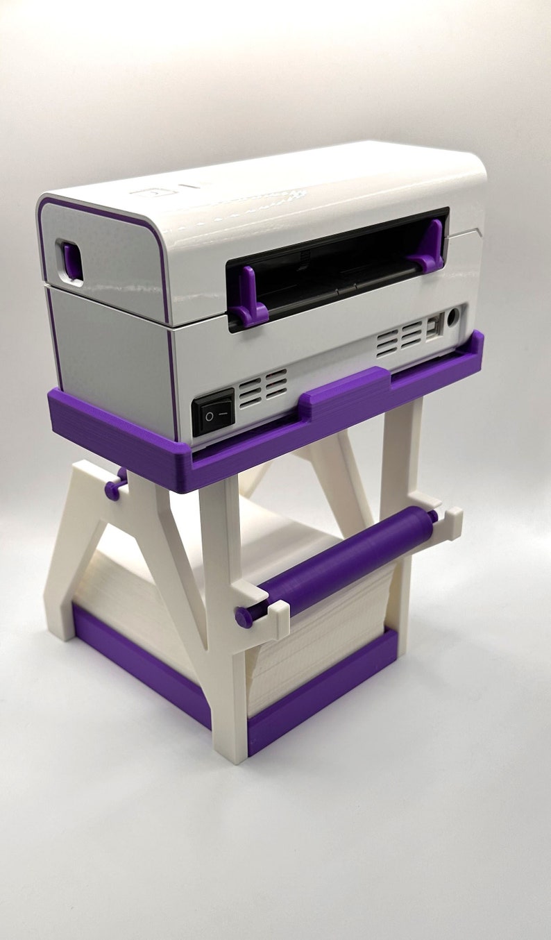 Rollo Purple Wireless Thermal Printer Stand Label Holder (rolls and ...