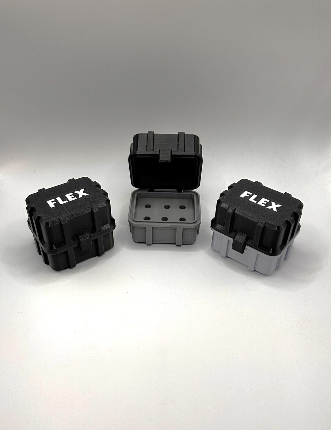 Flex Mini Rugged Box Storage Case | for Countersink, Router Bits, Drill ...