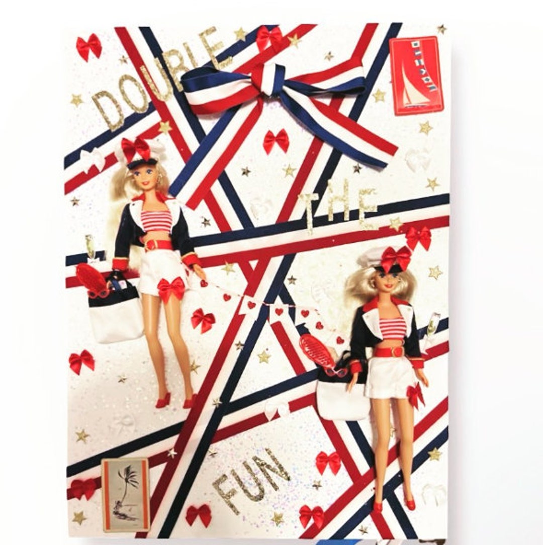 Double the Fun | A Barbie for Every Mood (barbie Canvas Art, Upcycled ...