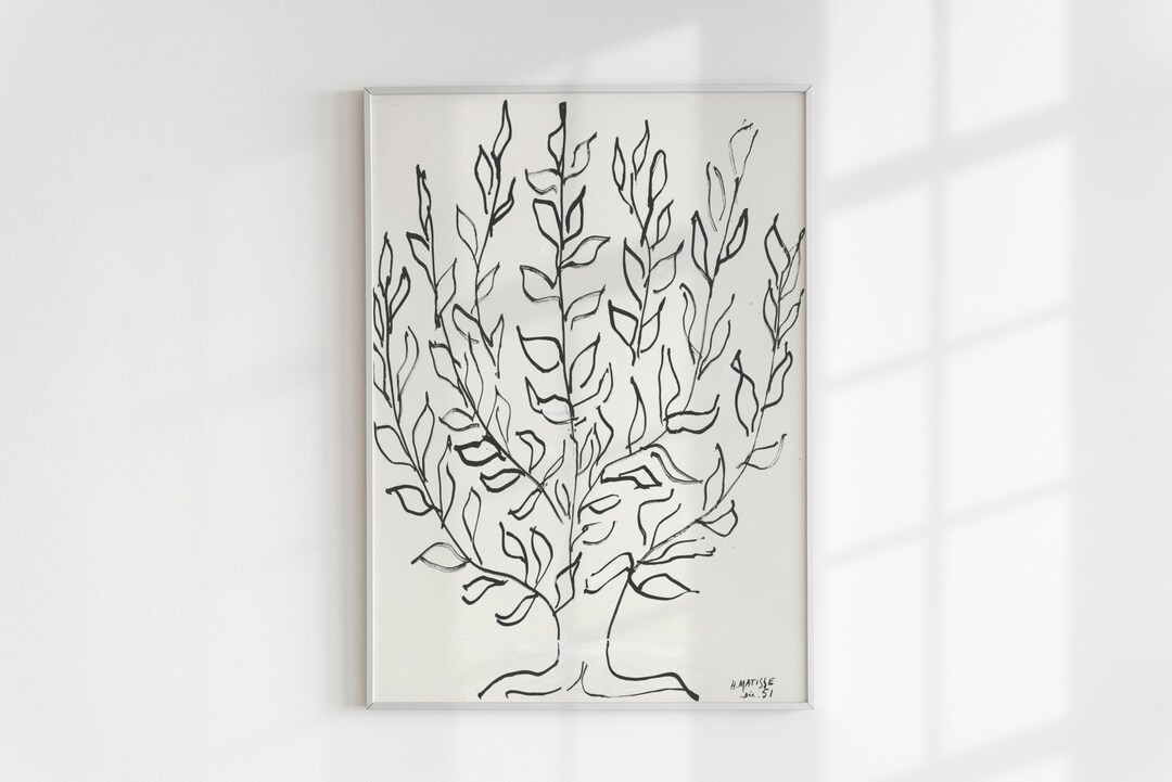 Henri Matisse the Plain Tree Canvas, Poster Art Reproduction, Abstract ...