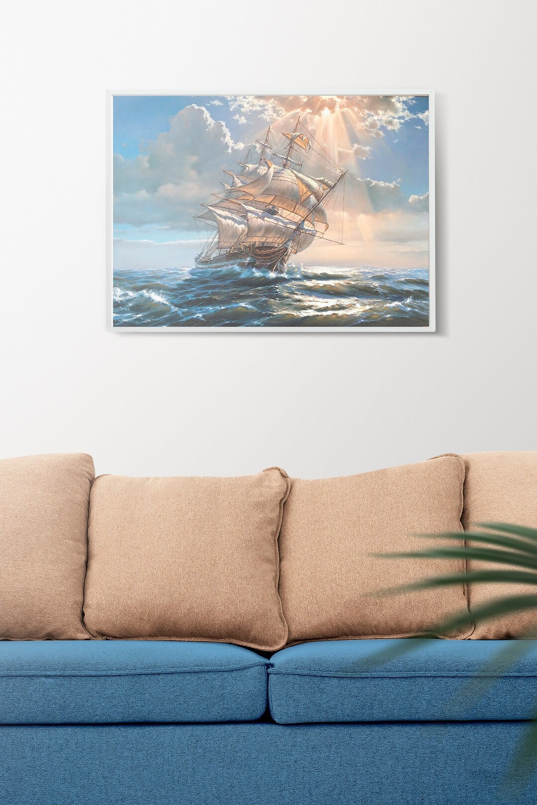 Ship Canvas Painting, Pirate Ship Painting, Sailing Painting, Luxury ...