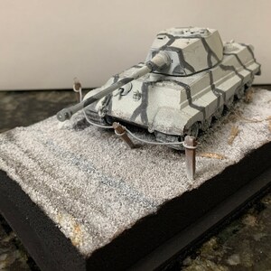 World War II Diorama King Tiger Tank Over Snowy Road - Etsy