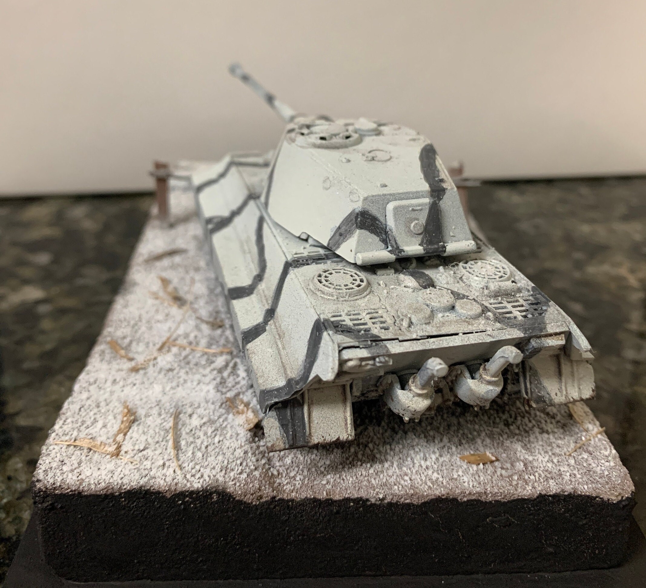 World War II Diorama King Tiger Tank Over Snowy Road - Etsy