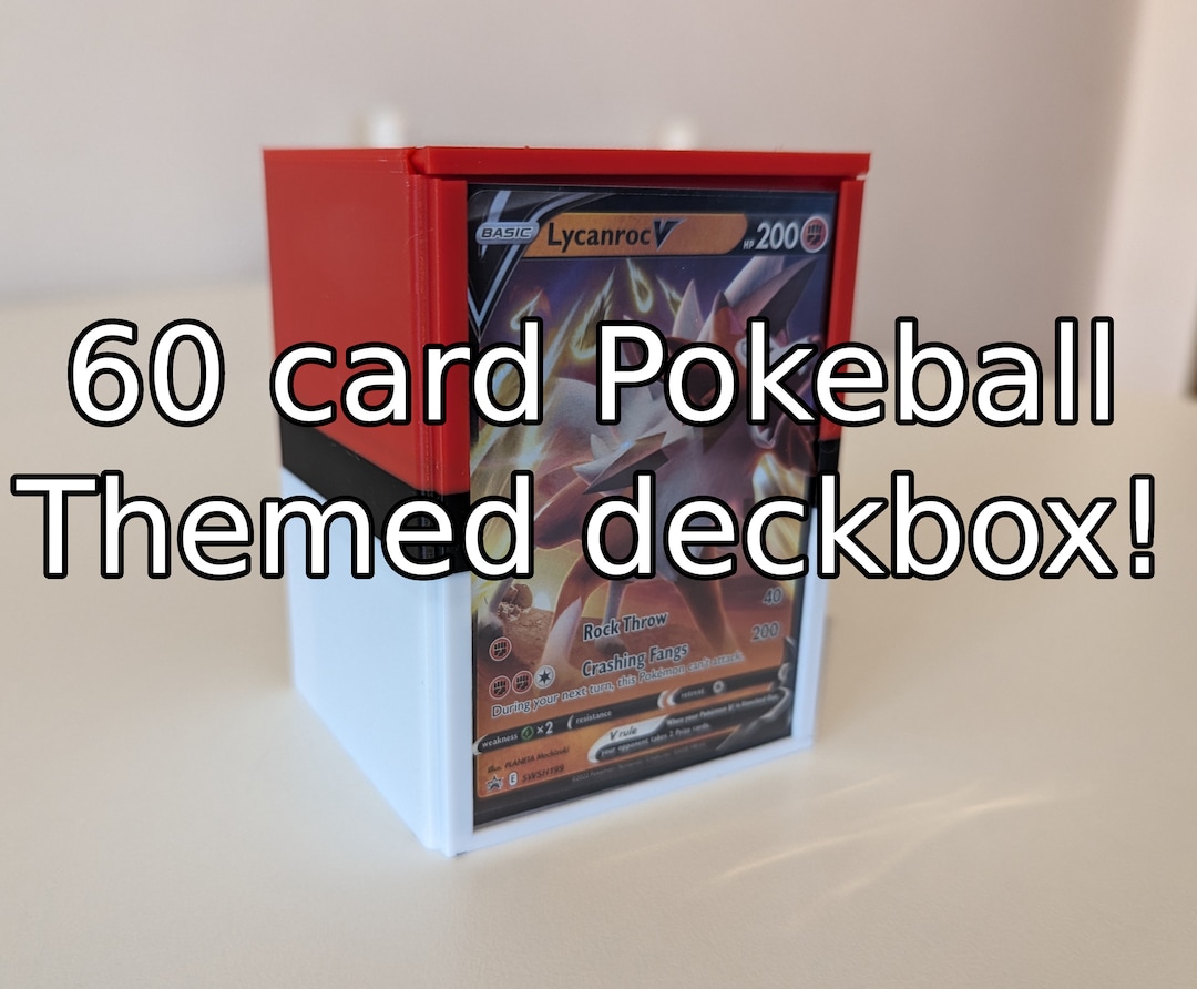 Pokemon TCG Pokeball Deck Box Stylish Storage for Your Trading Card ...